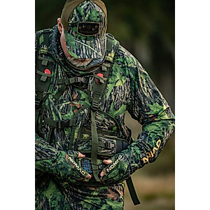 Nomad Mens Fingerless Turkey Glove | Camo Fingerless Hunting Glove, Mossy Oak Shadowleaf, Medium/Large