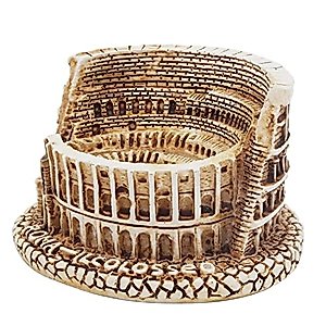 Kocris Casa Rome Colosseum Fish Tank Decorations Ancient Arena Amphitheatre Roman Reptile Turtle Lizard Spider Tanks Terrarium Building Décor Ornament Pet