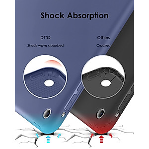 DTTO for iPad Air 1st Edition Case, (NOT for iPad Air 2 and Air 3) Ultra Slim Lightweight Smart Trifold Stand with Flexible Soft TPU Back Cover [Auto Sleep/Wake], Navy Blue