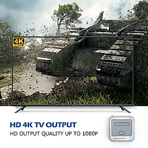 Kinhank Retro Game Console, Super Console X Pro Game System Built-In 41,000+ Video Games, Game Emulator Console With 50+ Emulators, Support 4k HD/AV Output(128G), LAN/WIFI, 2 Gamepads, Best Gifts