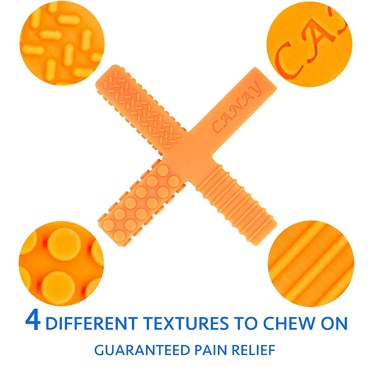 Sensory Chew Stick Toys for Kids, Boys & Girls – Designed for Autism, Teething, Chewing, ADHD, SPD, Oral Motor Needs- Silicone Teether Toy (2 Pack)