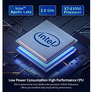 VGKE B14 Windows 10 Laptop, 14 inches Full HD 1920*1080 IPS 100% sRGB Display, Itel X7-E3950 Quad-Core, 6GB LPDDR3, 128GB SSD, Expandable 1TB, 4K, WiFi, BT4.0 (Silver)