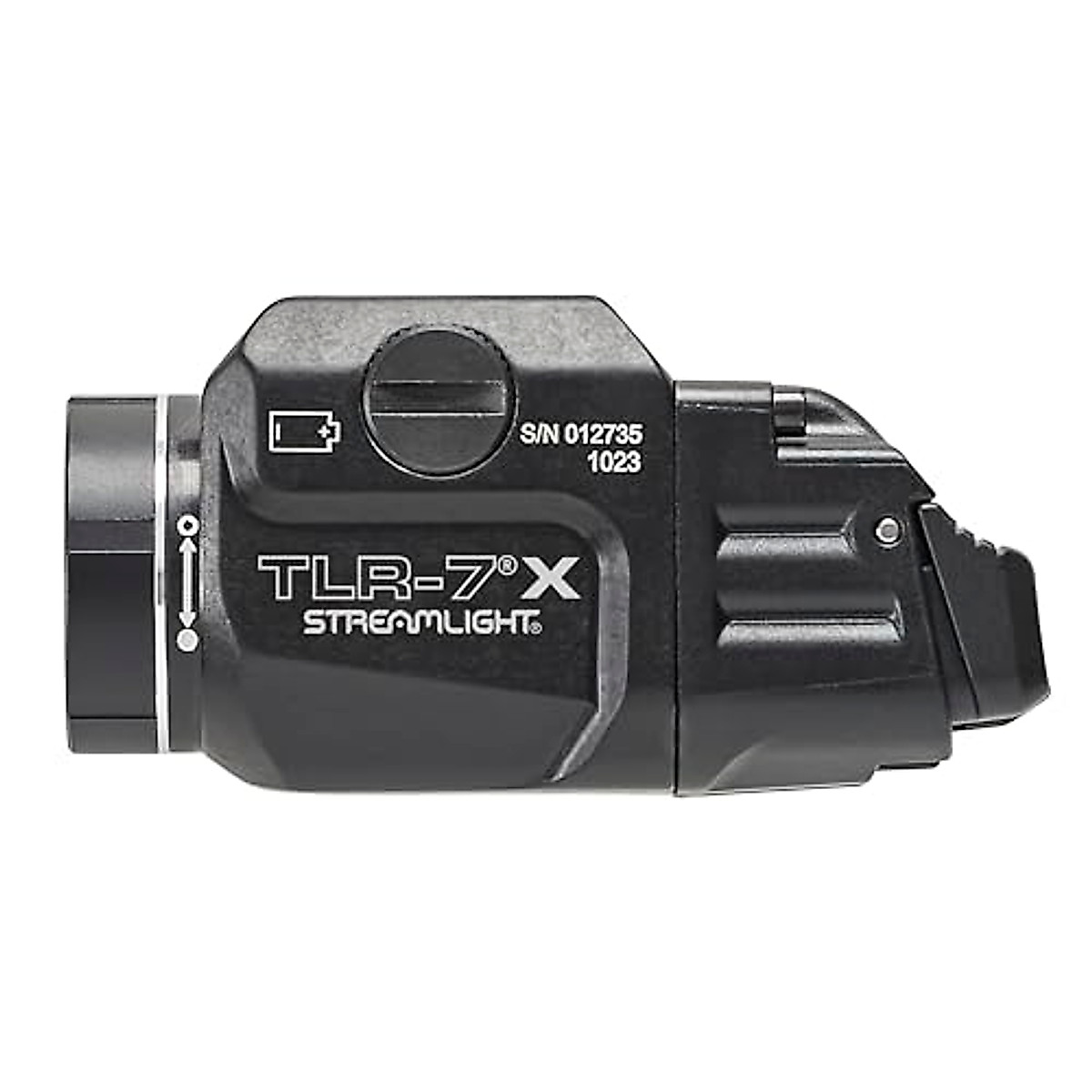 Streamlight 69424 TLR-7 X 500-Lumen Compact Tactical Weapon Light, Includes High, Low Paddle Switches and Key Kit, Black