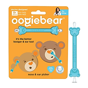 oogiebear - Nose and Ear Gadget. Safe, Easy Nasal Booger and Ear Wax Remover for Newborns, Infants and Toddlers. Dual Earwax and Snot Remover. Aspirator Alternative