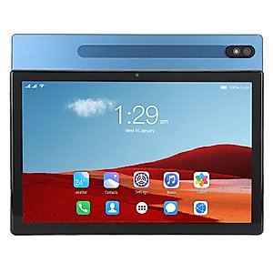 DAUZ WiFi Tablet, Digital Tablet 10.1 Inch for Android 12 for Studying for Game (US Plug)