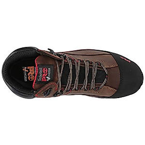 Timberland PRO Men's Bosshog 6 Inch Composite Safety Toe Puncture Resistant Waterproof Industrial Work Boot, Brown/Red, 15 Wide