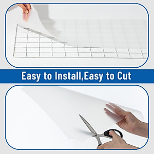 Frienda 16 Pcs Wire Shelf Liner 14 x 36 Inch Heavy Duty Waterproof Shelving Liners Plastic Wire Shelf Cover for Metal Rack Prevent Spills in Closet Garage Kitchen Cabinets, Clear