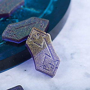 Runes Symbol Cards Epoxy Resin Mold Divination Board Silicone Mould Resin Silicone Tray Molds Casting Mold for Epoxy Resin