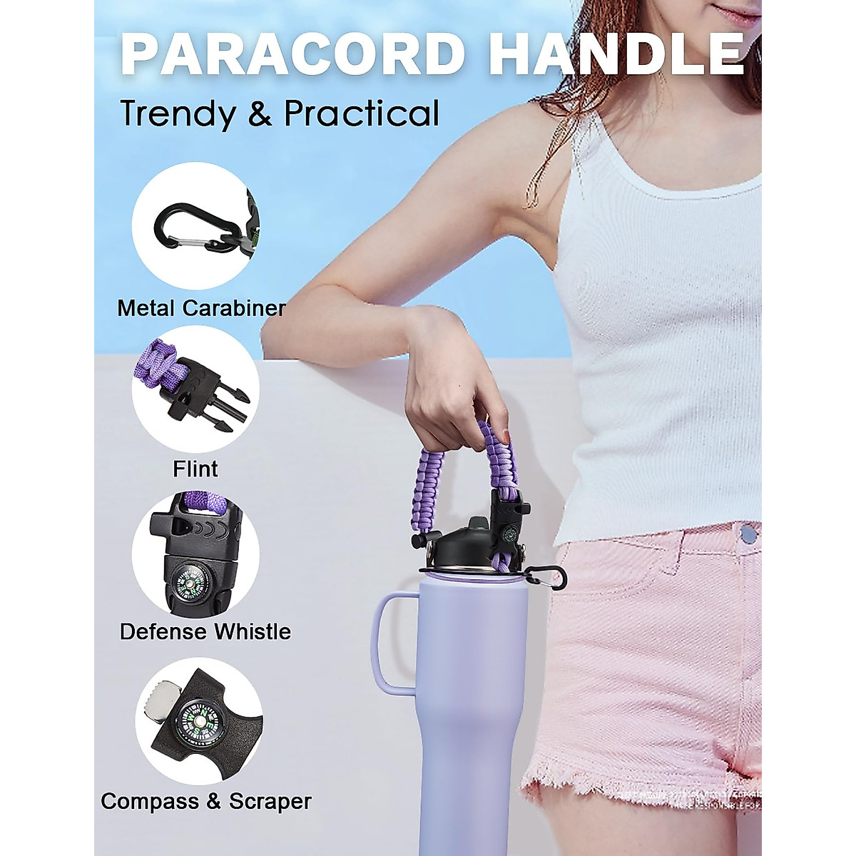 RRYFOUR Dynamic Duo Bundle 32oz Insulated Tumbler that Fits in Cup Holder Combo