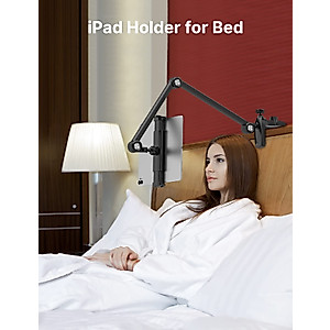 ULANZI Select Tablet Holder Desk Stand - HP006 Aluminum Tablet Mount for Bed Flexible Arm Multi-Angle 360° Rotation 2 Positioning Holes for 4.7''- 13'' Tablet