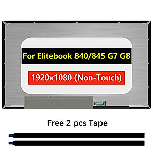 TFTcenter Screen Replacement for HP Elitebook 840 G7,840 G8, 845 G7, P/N M07093-001, M07092-001, M36315-001 14.0" FHD 1080P IPS LCD LED Laptop Display Panel with Tape