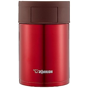 象印マホービン(ZOJIRUSHI) SW-HC Insulated Lunch Jar, 450ml, clear red