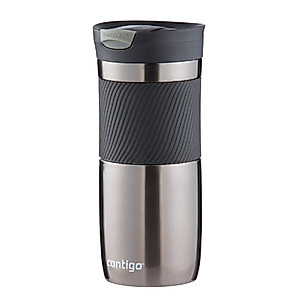 Contigo Snapseal Byron Vacuum-Insulated Stainless Steel Travel Mug, 16 Oz, Gunmetal