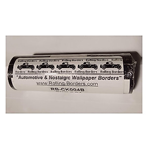 Checkered Flag Cars Wallpaper Border-4.5 Inch (Black Edge)