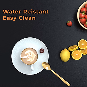 GreenForest Coffee Table with Round Corner, Farmhouse Center Table with 2-Tier Storage Shelf X-Frame Design for Living Room, 39 inch Black