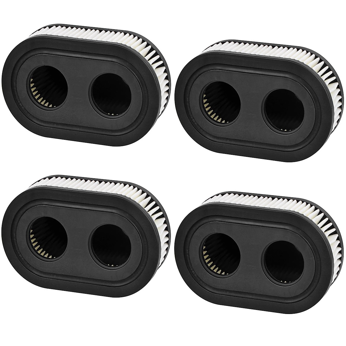 4Pack Air Filter, Suitable for 593260 798452 334404Series Engine 550E 500EX 550EX 625 575EX 4247 5432 5432K 09P00 09P702 Lawn Mower Air Filter Mower Series Engine