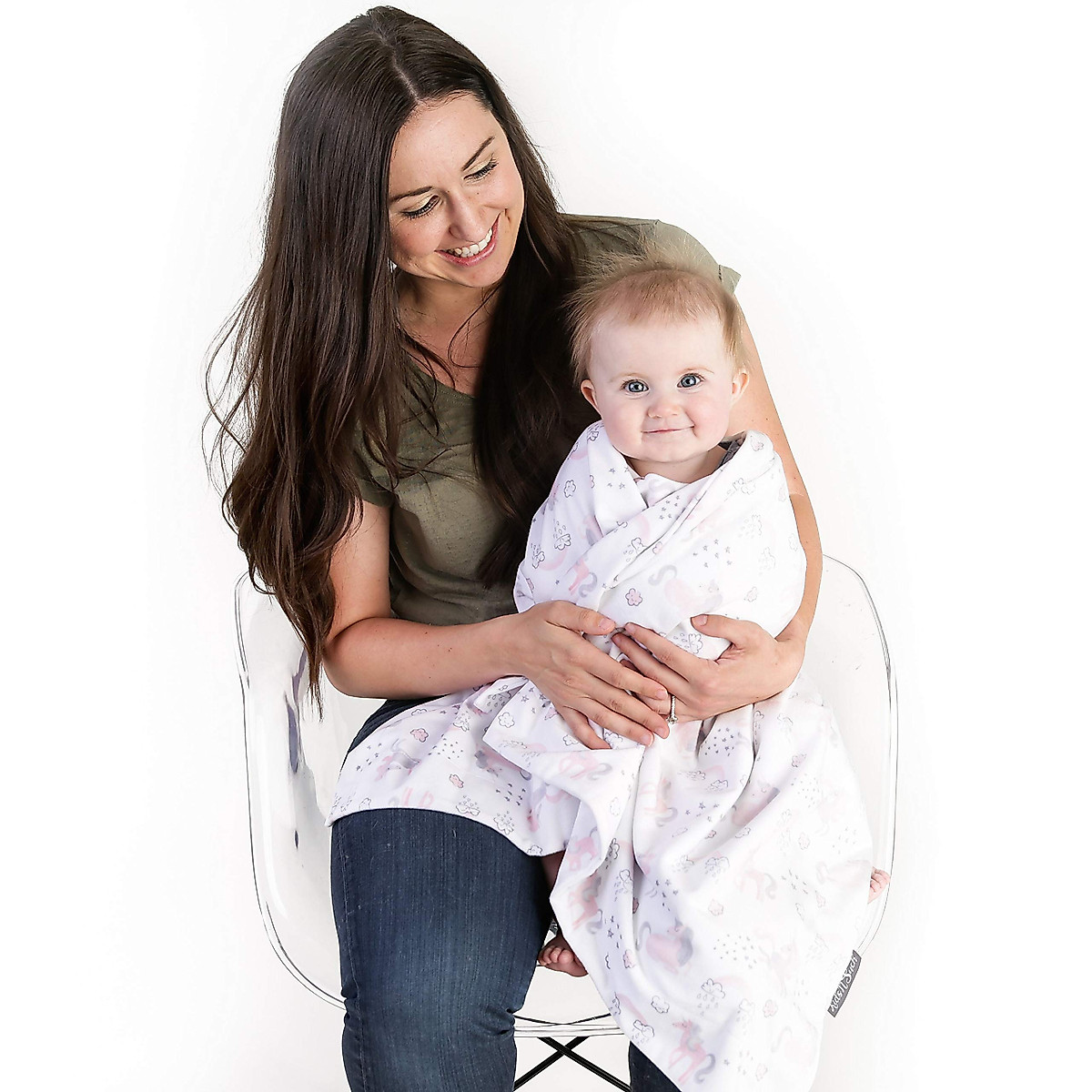 Kids N' Such Extra-Large Muslin Baby Swaddle Blanket, Mystical, 47 x 47, 3 Pack