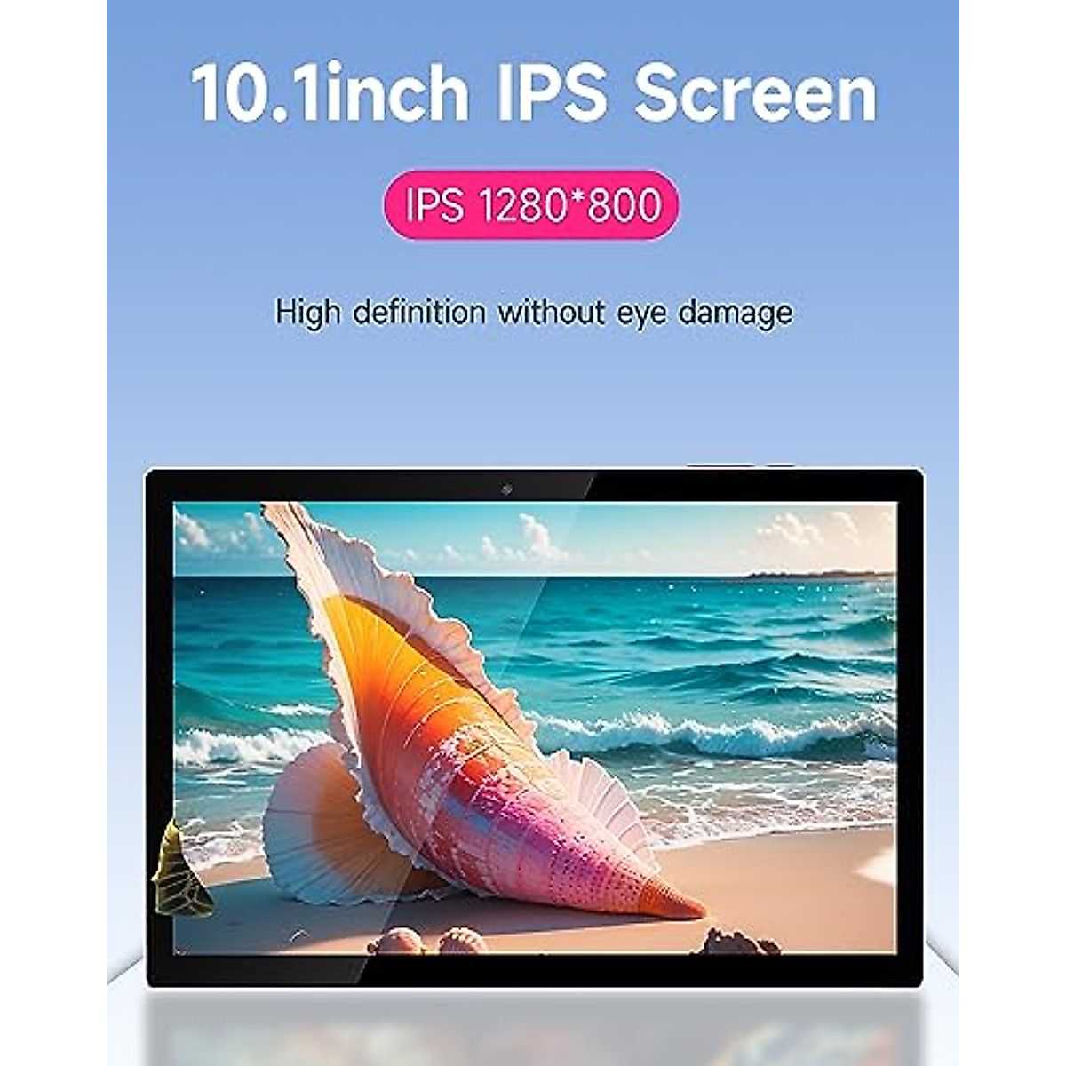 YQSAVIOR 10 inch Tablet, Android 13 Tablet PC, 6GB RAM 64GB ROM Tablets, 2.0GHz Processor, 1280×800 HD IPS Screen, Bluetooth, Dual Camera, Dual Speaker, WiFi 6 Tablet Computer 6000 mAh, Pink