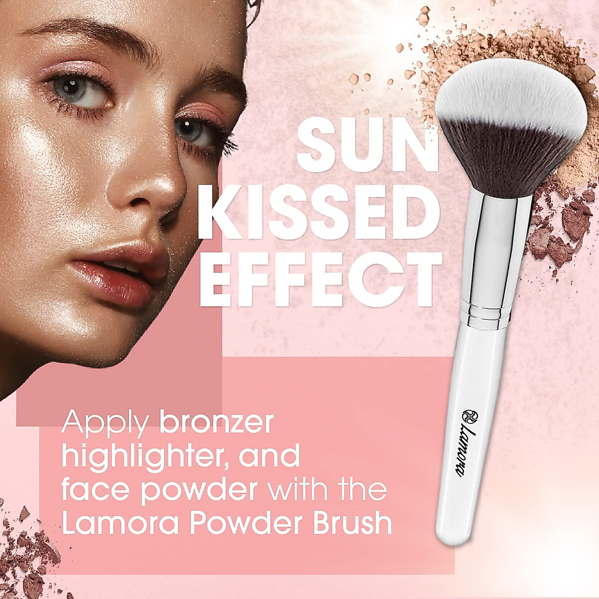 Foundation Blush Powder Brush Set - Eyeshadow Kabuki Brushes, 6 Piece Essential Makeup Brush Kit - Top Choice Premium Quality Synthetic Bristles