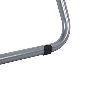 FurnitureR Plastic Folding Chairs 6 Pack Lightweight Portable Commercial Chair with Steel Frame and Carrying Handle for Home Office Waiting Room Meeting No Assembly Required (Black)