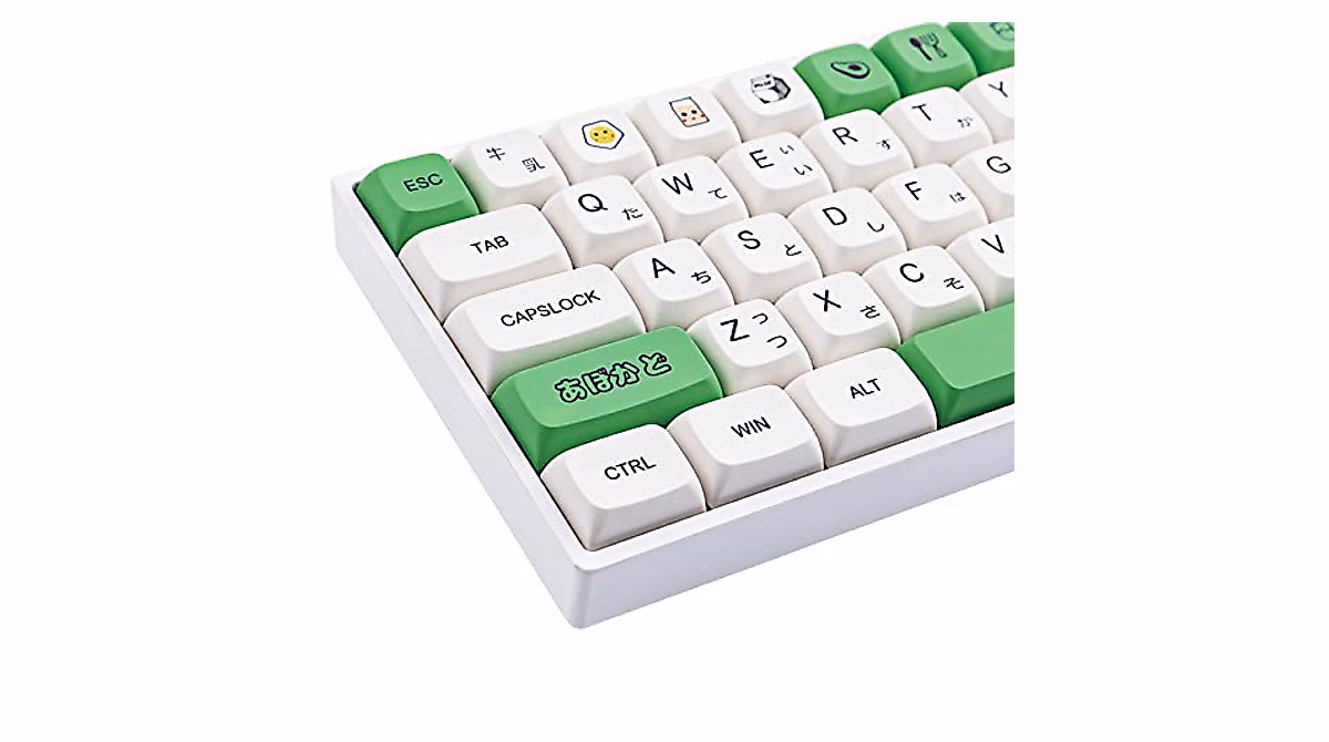 Hyekit PBT Keycaps 137 Keys Avocado Milk XDA Profile Keycaps Dye ...