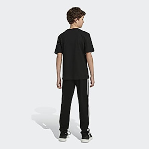 adidas Boys' Short Sleeve All Sport Tee, Black with Multicolor, X-Large (18/20)