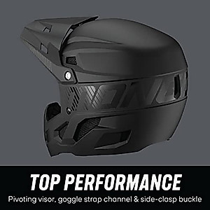 Mongoose Title Full Face Bike Helmet, Fits Head Circumferences of 55-56cm, Adult/Small, Matte Black