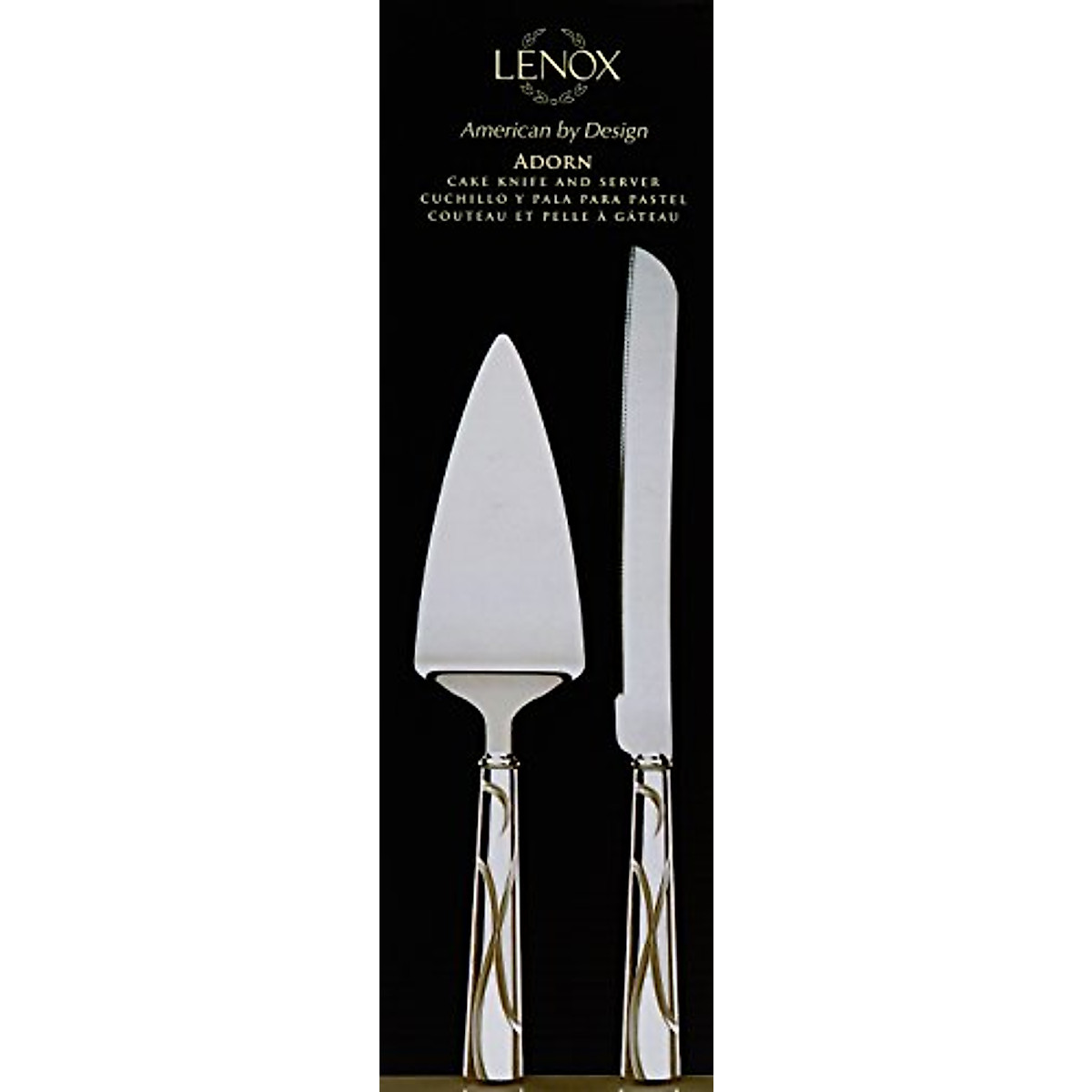 Lenox Cake Knife & Server Adorn Set, Silver