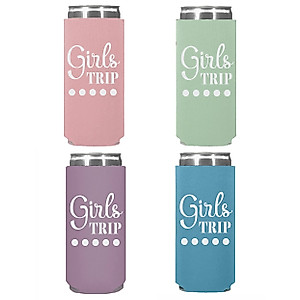 Girls Weekend Trip Gift for Women Bachelorette Party Favor Fun Cruise Essential Idea - Set of 4 (Slim)