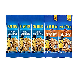 Nuts Snack Packs - Mixed Nuts and Trail Mix Individual Packs - Healthy Snacks Care Package (28 Count)