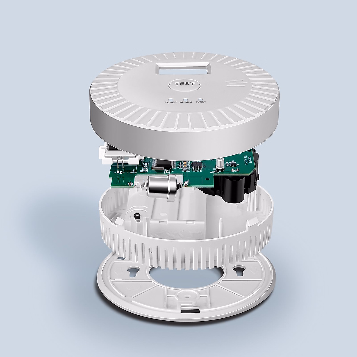 3 Packs Smoke and Carbon Monoxide Detector Powered by Battery,Portable Smoke Detector Carbon Monoxide Detector Combo with Large LCD Display, Fire Alarm Smoke Detector for Home,Kitchen