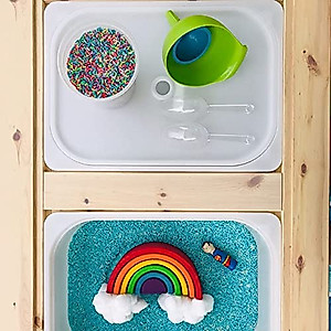 Chitrani Rainbow Stacker 6 Piece - Nesting Wooden Waldorf Blocks, Elements of Nature