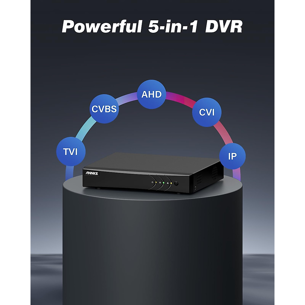 ANNKE 8CH Security Camera System, 3K Lite Surveillance DVR with 4 x 1080P Wired CCTV IP66 Cameras with Full Color Night Vision, AI Human/Vehicle Detection, Remote Access, 1TB Hard Drive