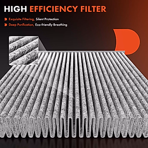 A-Premium Cabin Air Filter with Activated Carbon Compatible with Audi Q5 2009-2017, A4 Quattro 2009-2016, A5 Quattro 2008-2017, A4 2009-2016, S5 2008-2018, S4 2010-2016 & Porsche Macan 2015-2018