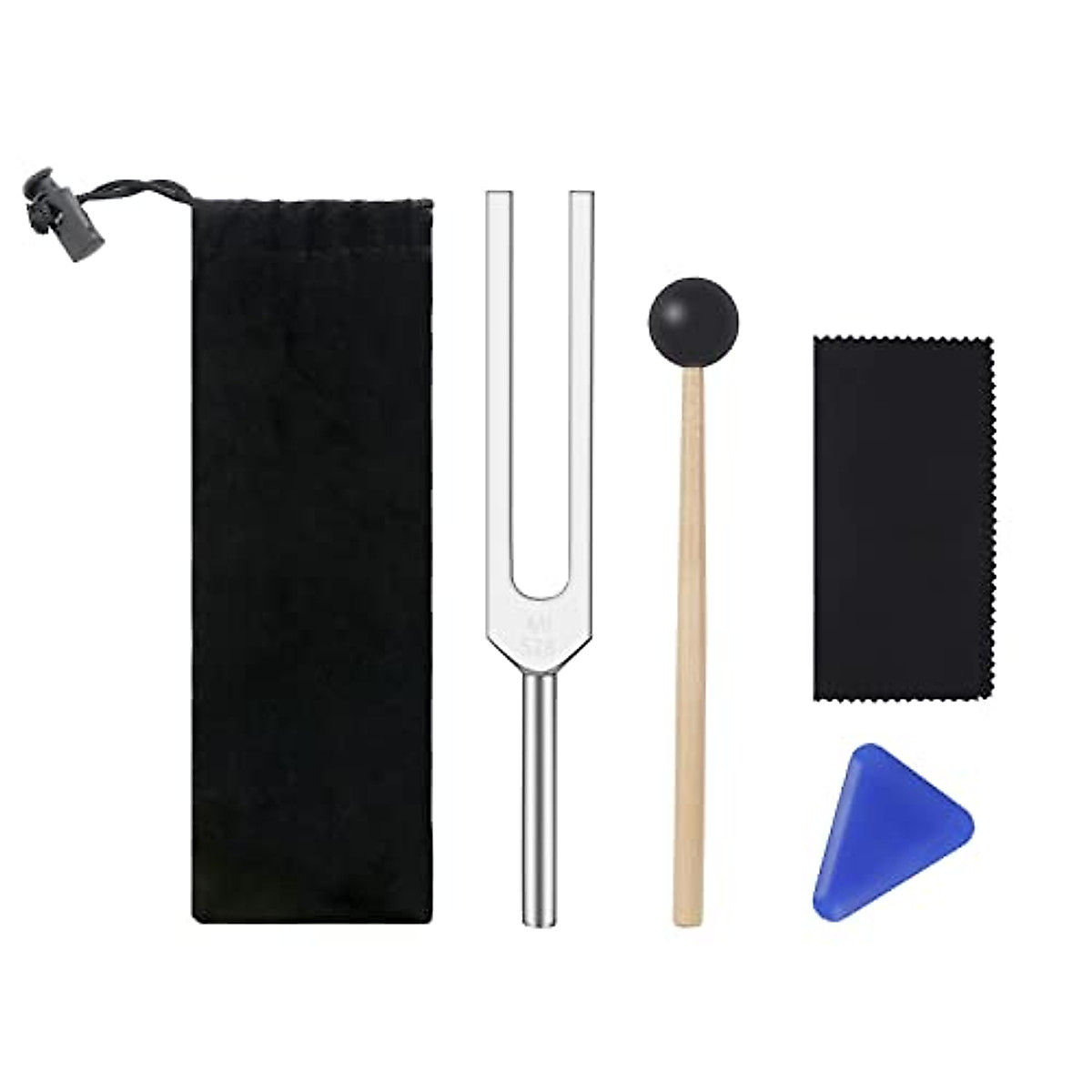 Soulmate Tuning Fork 528 Hz Tuning Forks for Healing with Silicone Hammer and Cleaning Cloth Chakra DNA Repair Sound Healing Musical Instrument Tuning Fork