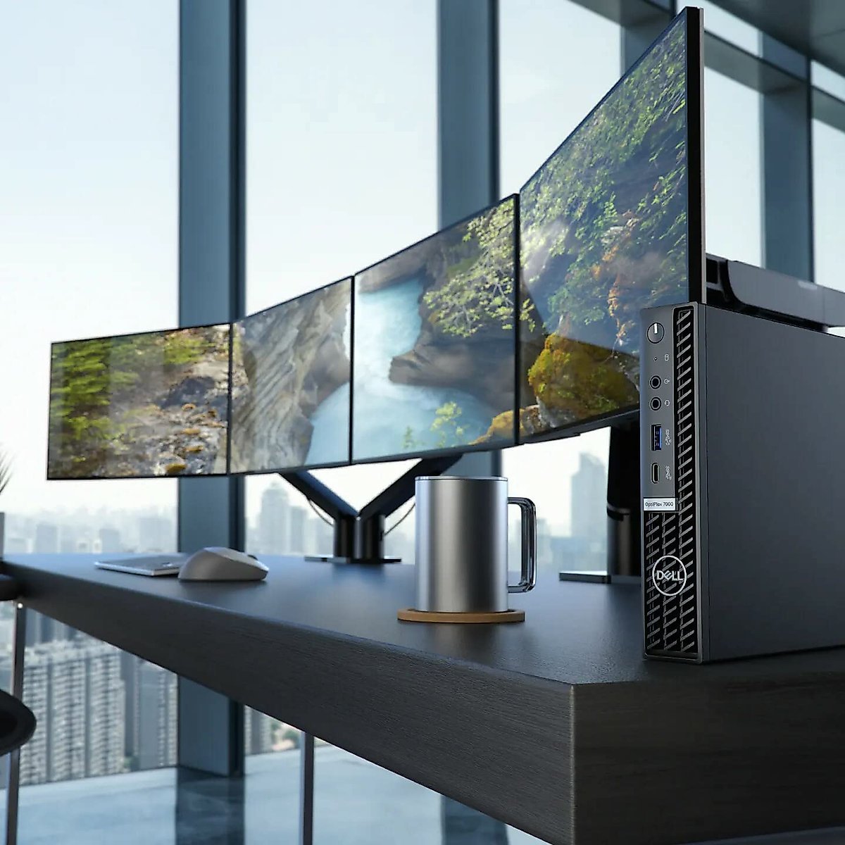 Dell OptiPlex 7000 Desktop Computer - Intel Core i7 12th Gen i7-12700T Dodeca-core (12 Core) 1.40 GHz - 16 GB RAM DDR4 SDRAM - 512 GB M.2 PCI Express NVMe 3.0 x4 SSD - Micro PC - Black