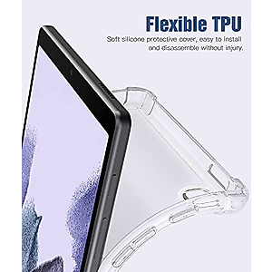 TiMOVO Clear Case for Samsung Galaxy Tab A7 Lite 8.7 2021 (SM-T220/T225/T227), Shockproof Drop Protection Slim Lightweight TPU Transparent Back Cover Shell for Galaxy Tab A7 Lite 8.7 2021 Tablet