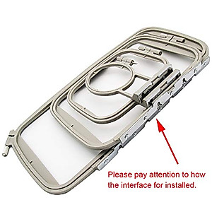 CKPSMS Brand - #Embroidery Hoop-4 Embroidery Hoop Compatible with/Replacement for Brother brand PE770 PE700 PE700II Machine - PE-770 Condition + (Embroidery Hoop-4 1SET)