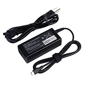 65W 45W USB Type C Charger Fit for Dell Latitude 5300 5320 5400 5420 5520 7200 7300 7390 7400 7420 Dell Chromebook 3100 3300 3400 3500 Dell XPS 12 13 15 7390 9310 9370 Cord