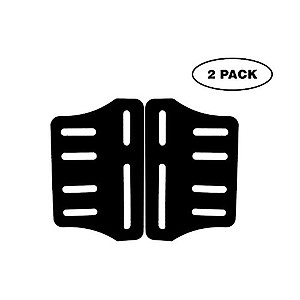 Lussuoso Furniture Modi-Plate Bed Frame Adapter / Connector, Heavy Duty Bed Frame Modification to Connect Headboard Footboard, Steel Bracket 2 PC set