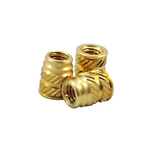 [initeq] #8-32 Threaded Heat Set Inserts for 3D Printing (100, Long)