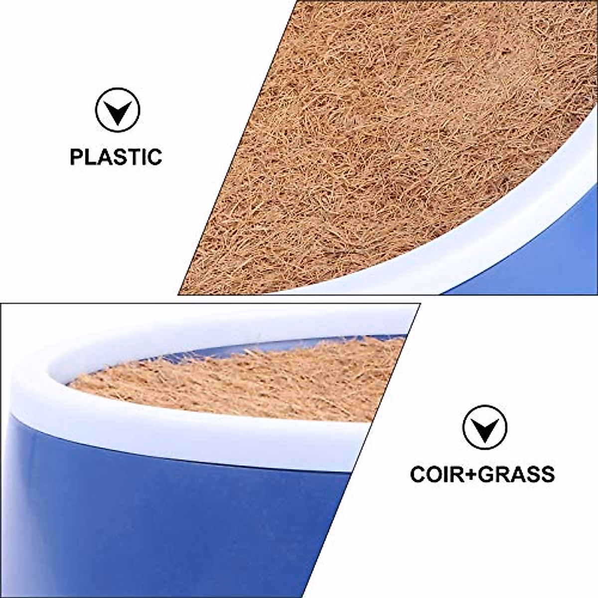 YARDWE 2pcs Handwoven Pigeon Nesting Bowls Pigeon Doves for Pigeon Dwarf Rabbit Gerbil Chinchillas Parakeet Guinea Pigs