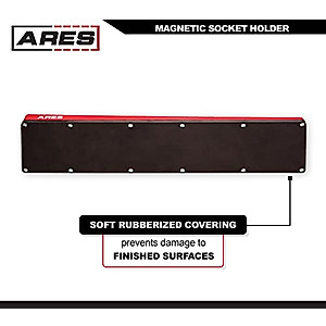 ARES 70751-34-Piece Socket Accessory Set - Includes Adapters, Universal Joints, Bit Holders, and Bits - Magnetic Organizer for Ideal Accessory Storage