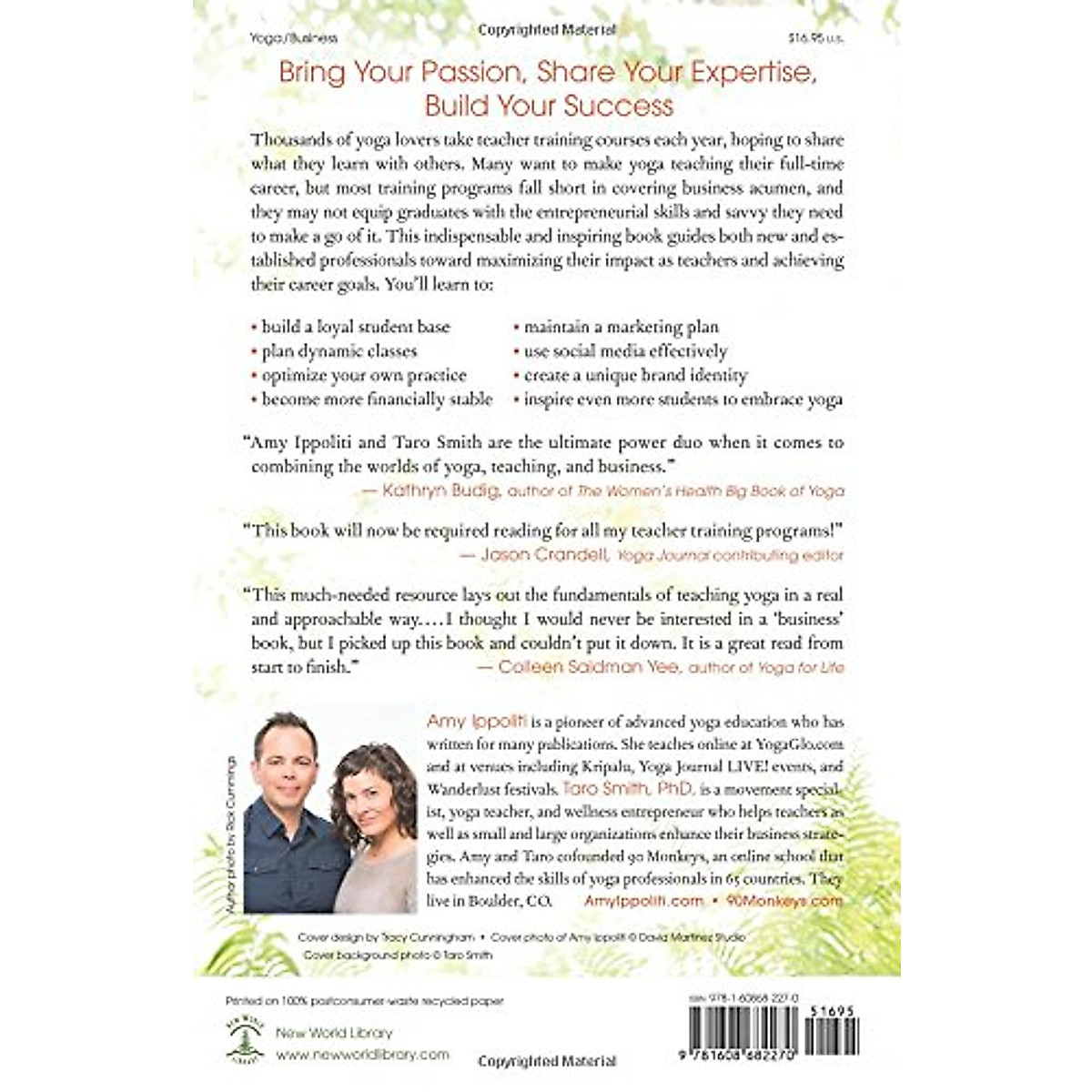 The Art and Business of Teaching Yoga: The Yoga Professional's Guide to a Fulfilling Career