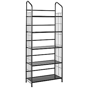 ORE International R597-5 Five Tier Metal Book Rack,Black
