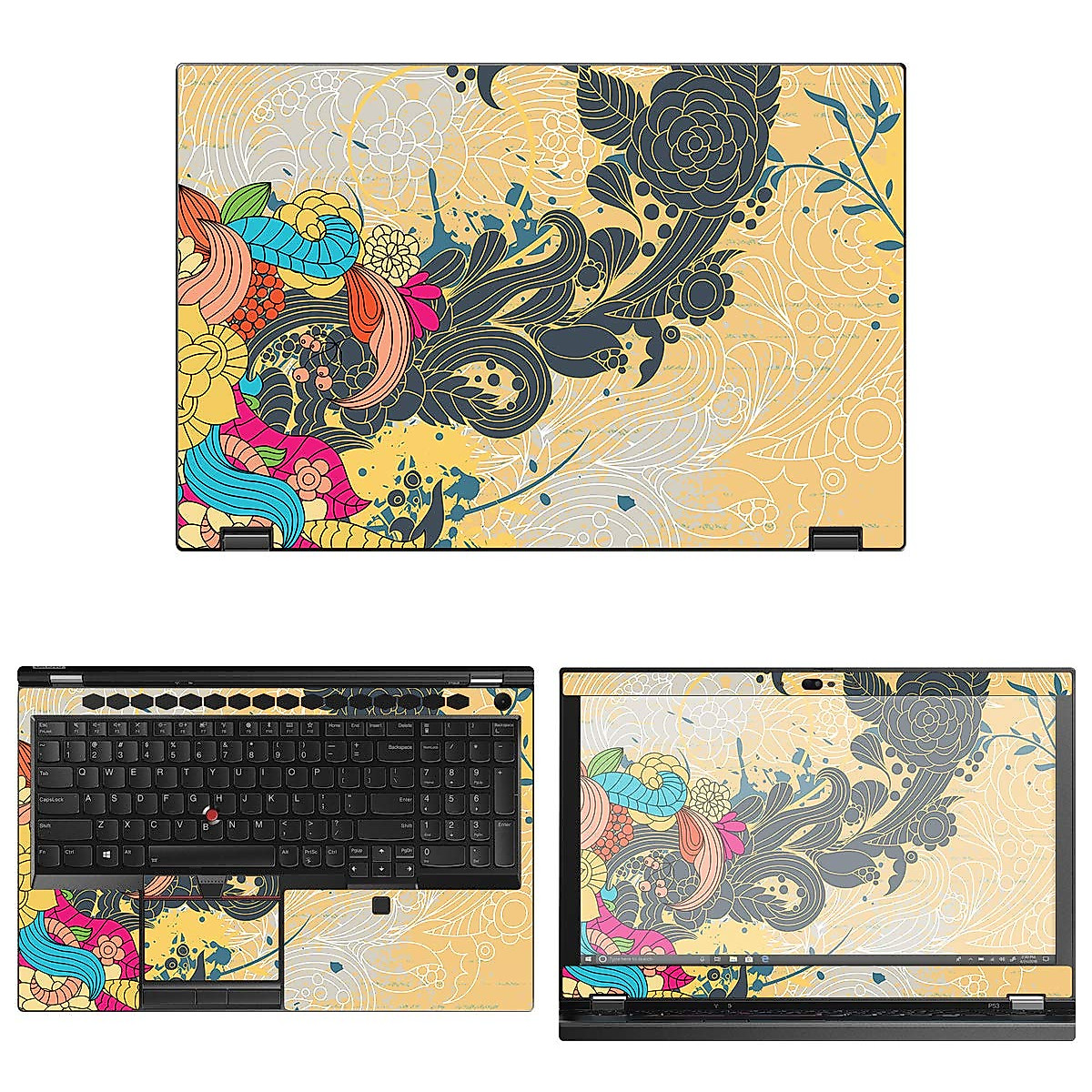Decalrus - Protective Decal Skin Sticker for Lenovo ThinkPad P53 (15.6" Screen) case Cover wrap LEthnkpd15_P53-154
