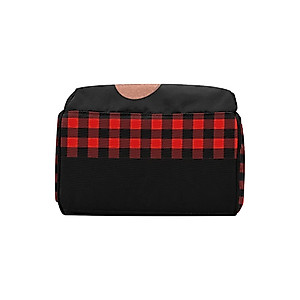 Anneunique Grid Koala Diaper Bags Backpack with Name Personalized Baby Bag Nursing Nappy Bag Travel Tote Bag Gifts for Mom Girl,10.83 x 6.69 x 15 Inch