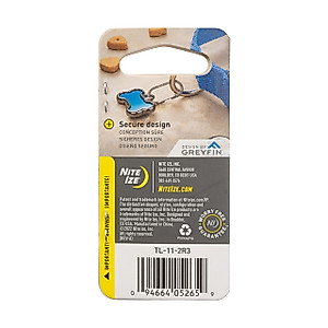 Nite Ize MicroLink Pet Tag Carabiner, Stainless Steel Cat and Dog Tag Clip, 2 Pack