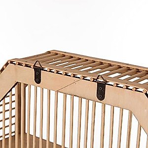 Vintiquewise Decorative Rectangle Display Shelf with 2 Shelves for The Dining Room, Living Room, or Office.