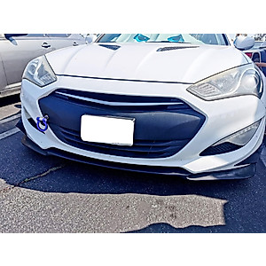 iJDMTOY Blue Track Racing Style Tow Hook Ring Compatible with 2010-2016 Hyundai Genesis Coupe 2-Door, Made of Lightweight Aluminum